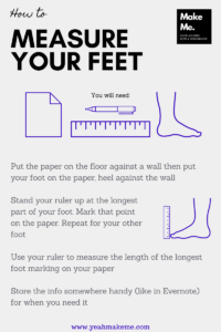 How to Measure Your Feet – Make Me | Shoe-Making Kits and Workshops